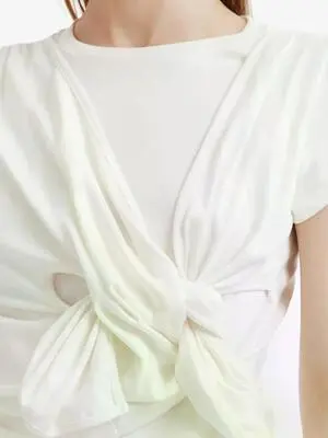 TOUT A COUP Knot Twisted T-shirt