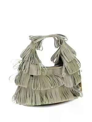 LA MILANESA Capucine Fringed Tote Bag With Charm