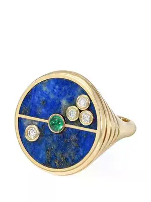 Retrouvai Compass Multi-stone Ring - Gold