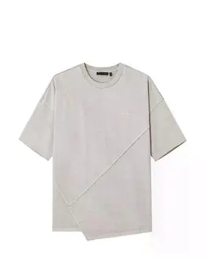 FIVE CM Panelled Raw-cut T-shirt - Neutrals