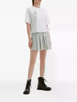 MUSIUM DIV. Graphic-print Ribbon-detail T-shirt