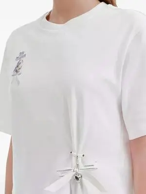 MUSIUM DIV. Graphic-print Ribbon-detail T-shirt