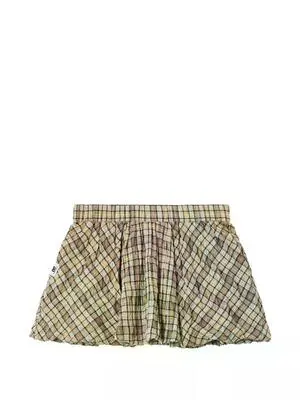 CHOCOOLATE Plaid Mini Skirt
