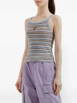 CHOCOOLATE Striped Embroidery Top