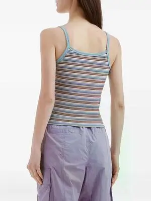 CHOCOOLATE Striped Embroidery Top