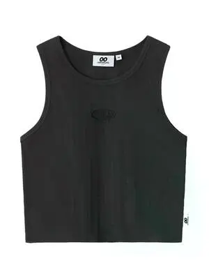 CHOCOOLATE Logo-embroidered Sleeveless Top - Grey
