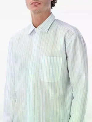 SALVATORE PICCOLO Alberto Striped Shirt - Blue