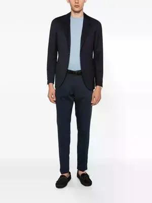 Imperial Cuffed-hem Trousers - Blue