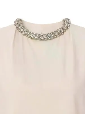 Elisabetta Franchi Sleeveless Top With Jewel Collar
