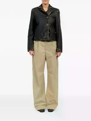 MAISON MARGIELA Buttoned Leather Jacket