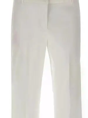 Marella Crease Trousers With Belt Loops - White