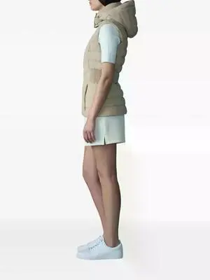Mackage Hoshi Hooded Quilted Vest - Neutrals