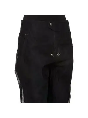 Rick Owens Zip Trousers - Black