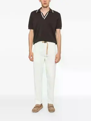 WHITE SAND Elasticated Trousers - Neutrals