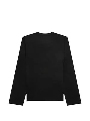 Play Comme Des Garcon Appliqué Long-sleeve T-shirt - Black