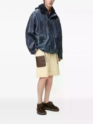 Loewe Cuffed Shorts Neutrals