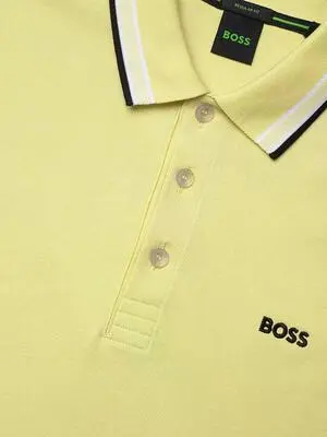 BOSS Paddy Cotton-piqué Polo Shirt - Yellow