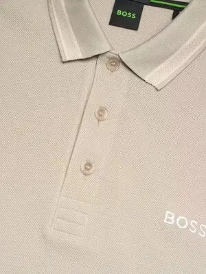 BOSS Paddy Polo Shirt In Cotton Piqu - Neutrals