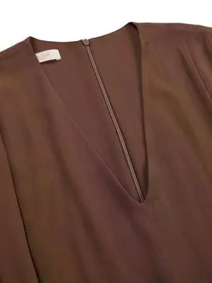 GLANSHIRT Belted V-neck Jumpsuit