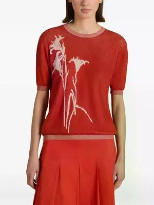 ZANONE Jacquard Lily T-shirt