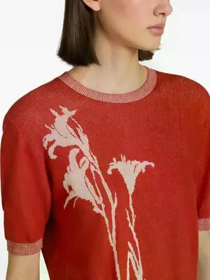 ZANONE Jacquard Lily T-shirt