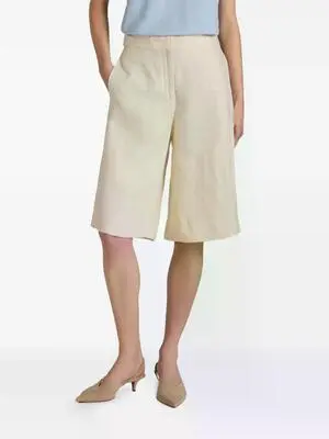 Incotex Wide-leg Linen Shorts