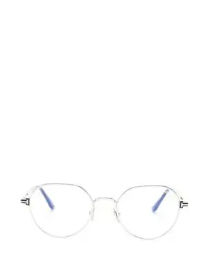TOM FORD Metal Round Frame Glasses - Silver