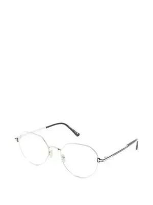 TOM FORD Metal Round Frame Glasses - Silver