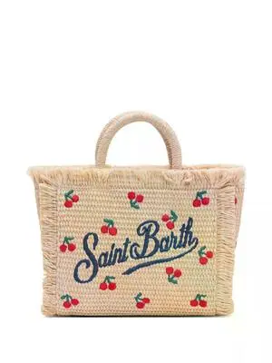 MC2 SAINT BARTH Embroidered Tote Bag - Neutrals