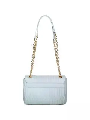 Moschino Quilted Shoulder Bag With Heart Motif - Blue