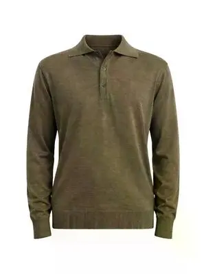 ANOTHER ASPECT Long-sleeve Polo Shirt