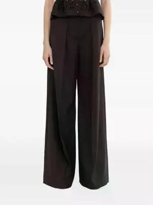 NISSA High-rise Trousers - Black
