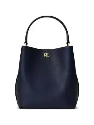Ralph Lauren Logo-detail Leather Tote Bag - Blue