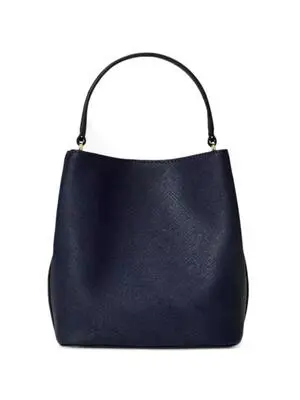 Ralph Lauren Logo-detail Leather Tote Bag - Blue