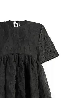 Cecilie Bahnsen Britney Textured Mini Dress - Black