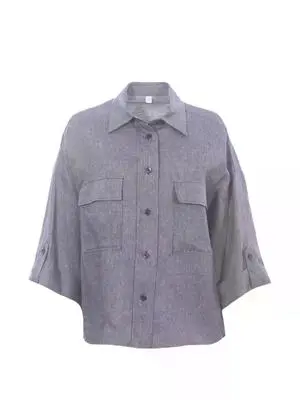 Eleventy Buttoned Shirt - Blue