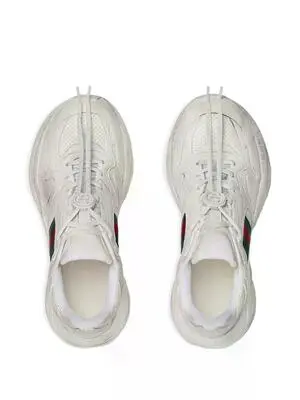 Gucci Stripe Detail Sneakers - Neutrals