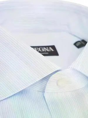 Zegna Trofeo Striped-pattern Shirt - Blue