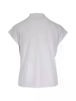 Vince Sleeveless Twisted-collar Blouse
