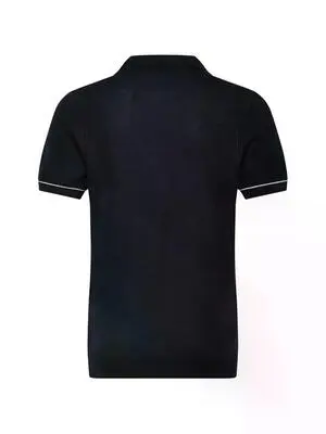 BOSS Cotton-blend Knit Polo With Horizontal Stripe