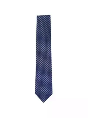 Brioni Patterned Necktie - Blue