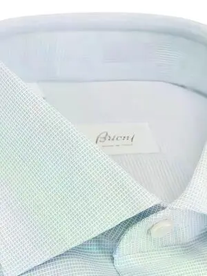 Brioni Patterned Textured Shirt - Blue