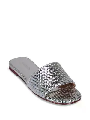 NAGHEDI Double-weave Slide Sandals