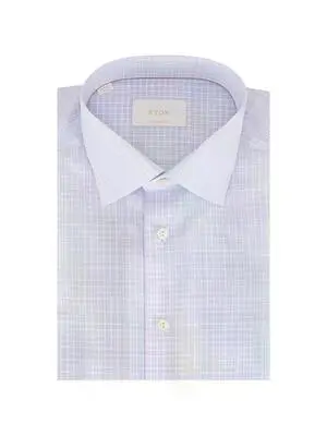 Eton Checked Shirt - Blue