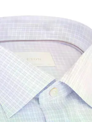 Eton Checked Shirt - Blue