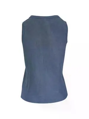 Kinross Cashmere Ribbed Knit Tank Top