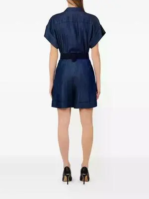 Liu Jo Button Belted Jumpsuit - Blue
