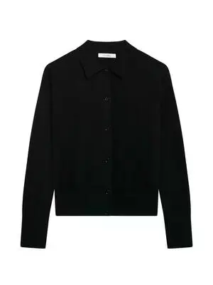 Max Mara Collared Buttoned Cardigan - Black