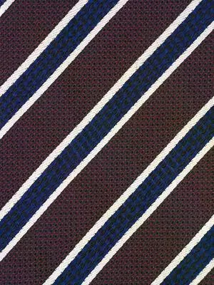Zegna Striped Silk Tie - Red