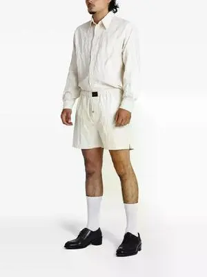 WILLY CHAVARRIA Textured Elasticated Shorts - Neutrals